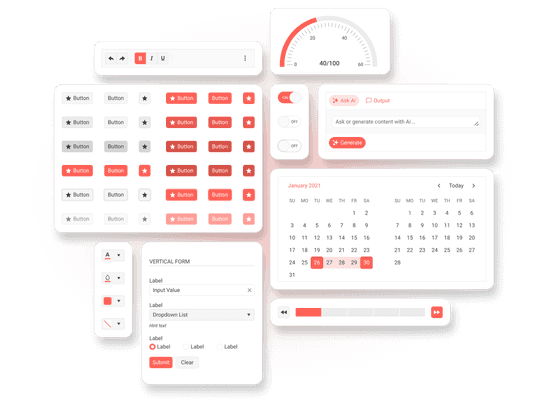 Telerik and Kendo UI Default Theme Variables | Design System Kit