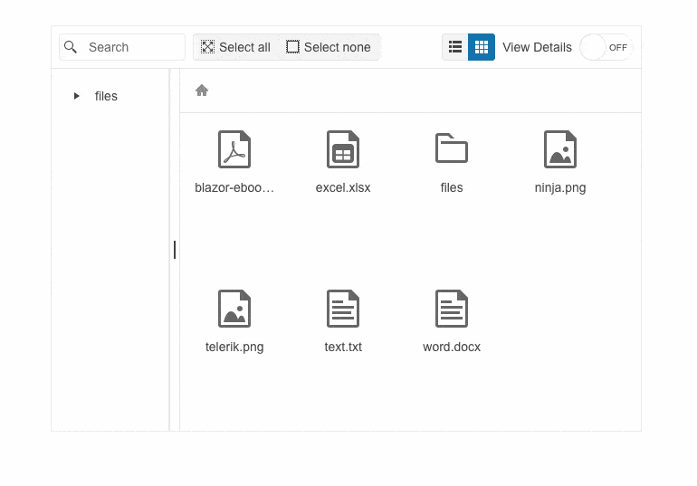 Blazor Filemanager Component Telerik Ui For Blazor