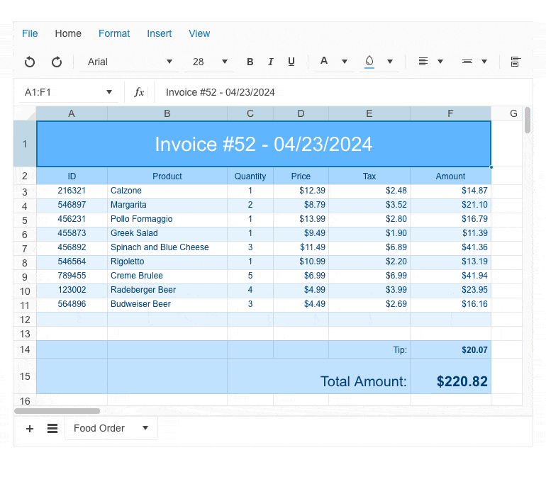 Blazor Spreadsheet | Telerik UI for Blazor Blazor Spreadsheet | Telerik UI for Blazor