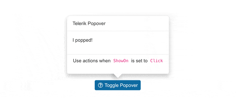 Blazor Popover Component | Telerik UI for Blazor Blazor Popover Component | Telerik UI for Blazor