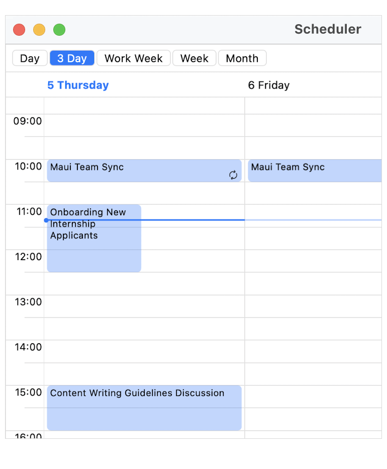 .NET MAUI Scheduler Control | Telerik UI for .NET MAUI .NET MAUI Scheduler Control | Telerik UI for .NET MAUI