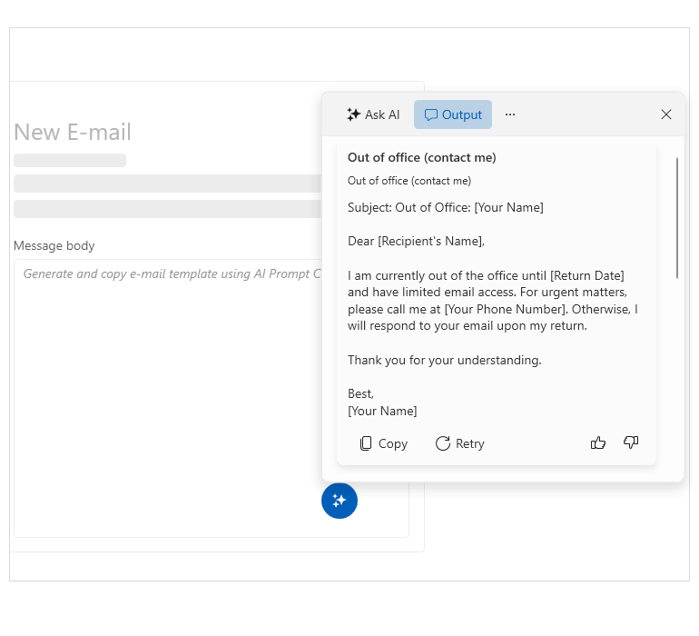 WPF AI Prompt Control | Telerik UI for WPF WPF AI Prompt Control | Telerik UI for WPF
