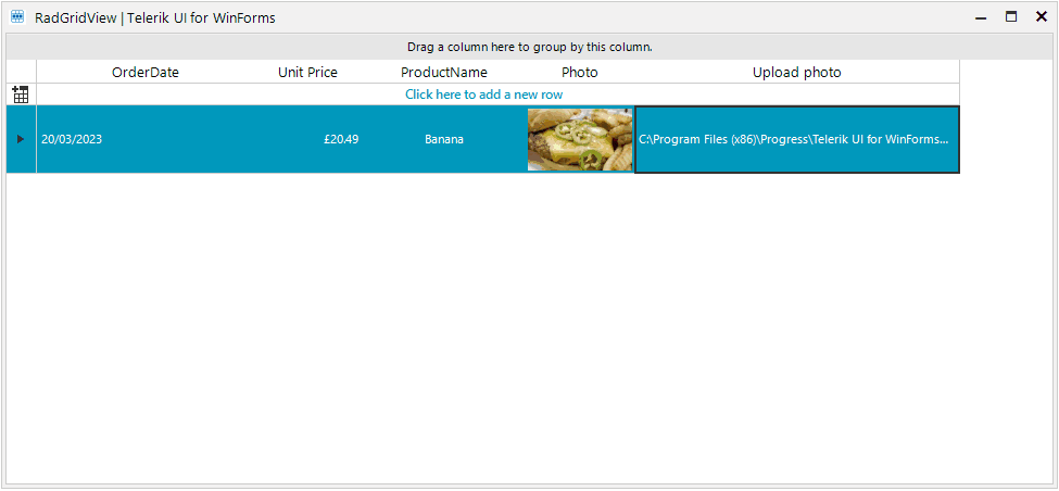 Populating WinForms RadGridView with Data in Unbound Mode Populating WinForms RadGridView with Data in Unbound Mode