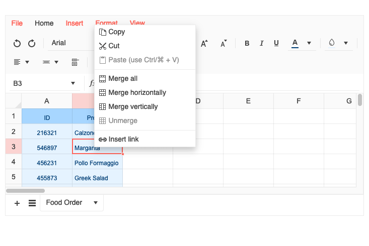 Angular Spreadsheet Component Kendo Ui For Angular