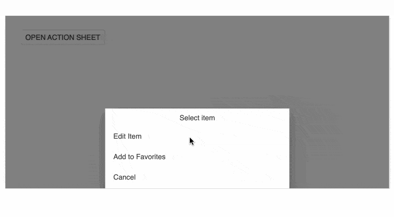 React ActionSheet | KendoReact UI Library