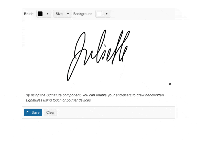 ASP.NET Core Signature UI Component | Telerik UI for ASP.NET Core ASP.NET Core Signature UI Component | Telerik UI for ASP.NET Core