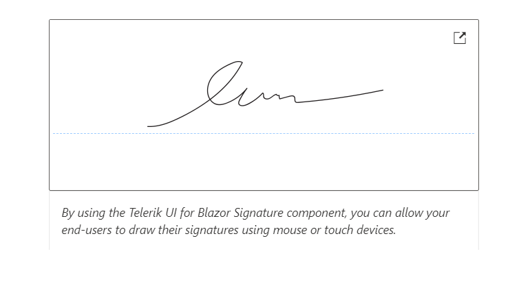 Blazor Signature UI Component | Telerik UI for Blazor Blazor Signature UI Component | Telerik UI for Blazor