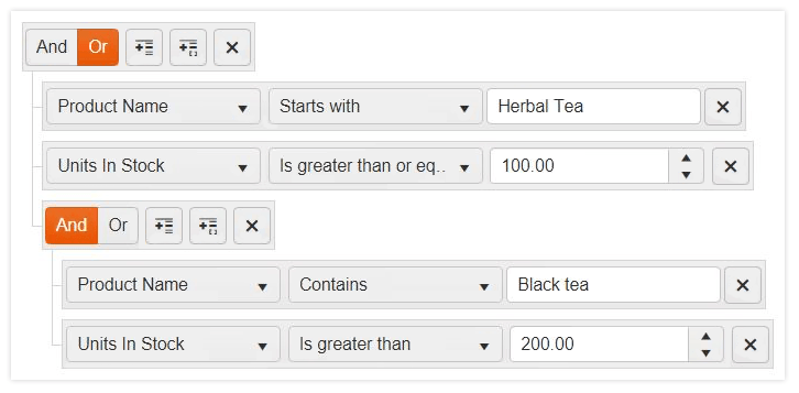 Filter Asp Core Components Telerik Ui For Asp Core