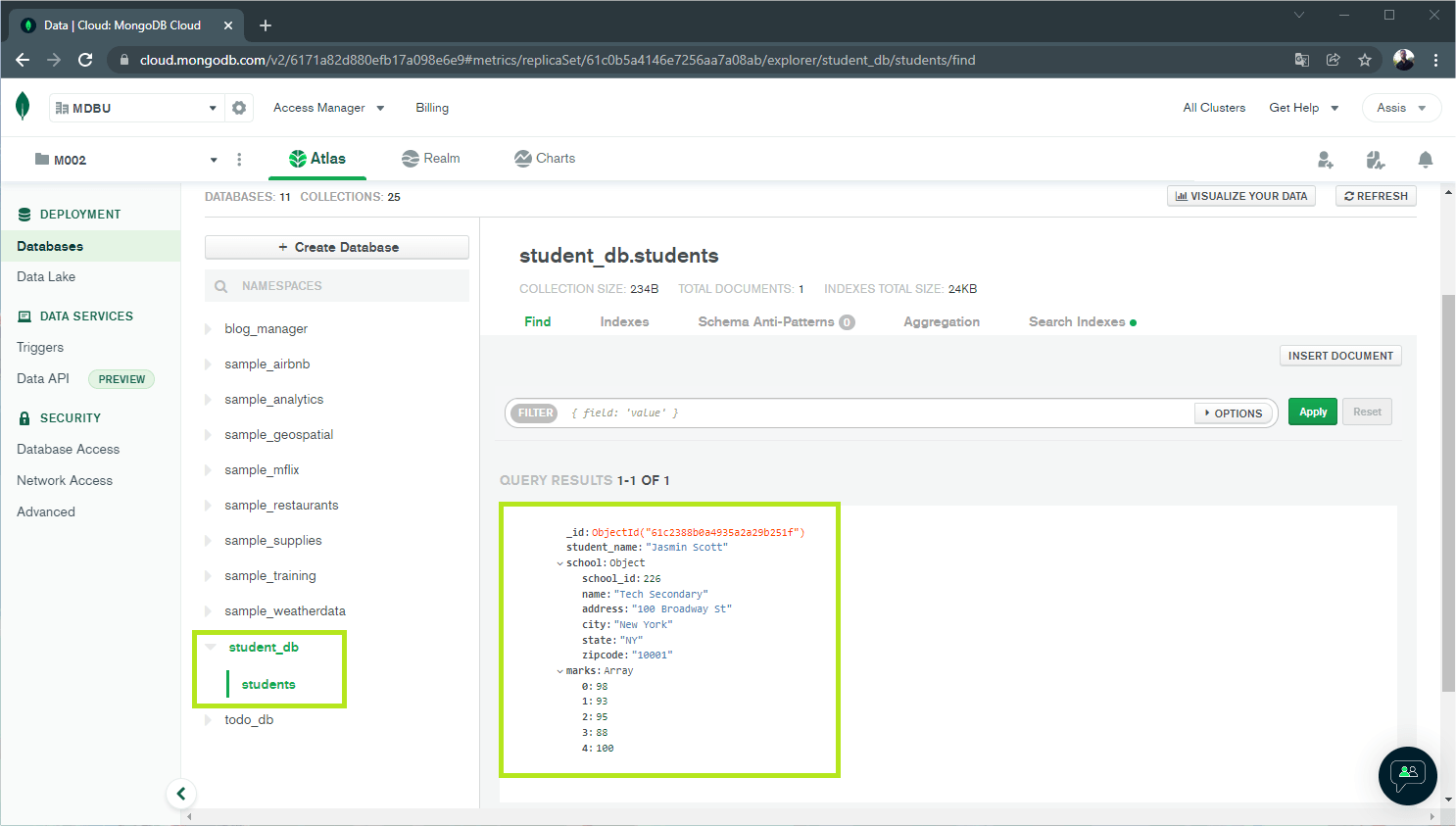 Connecting a .NET Application with MongoDB Atlas Connecting a .NET Application with MongoDB Atlas