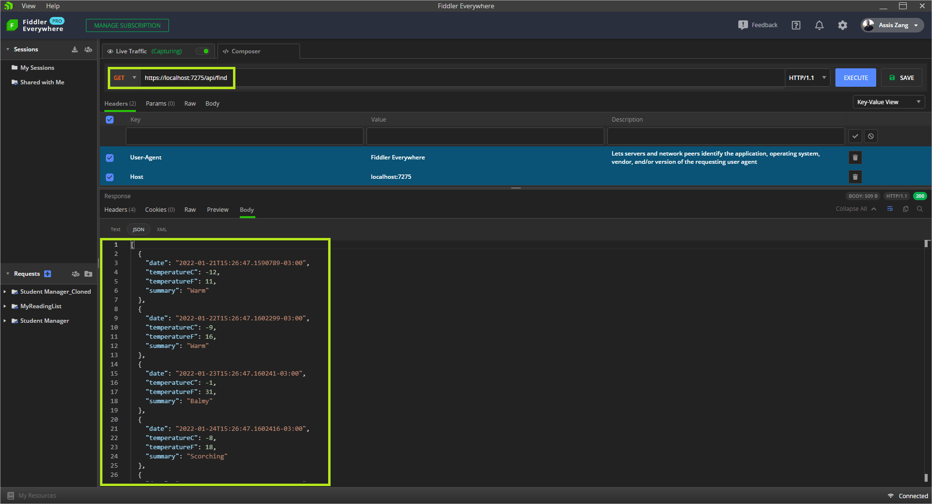 Connexion d'une API Web à une application ASP.NET Core MVC Connexion d'une API Web à une application ASP.NET Core MVC