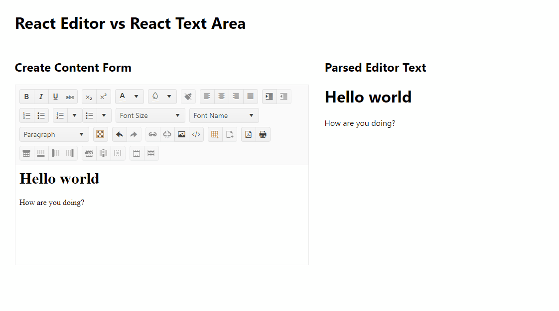 React Editor Or Text Area—how To Choose 6160