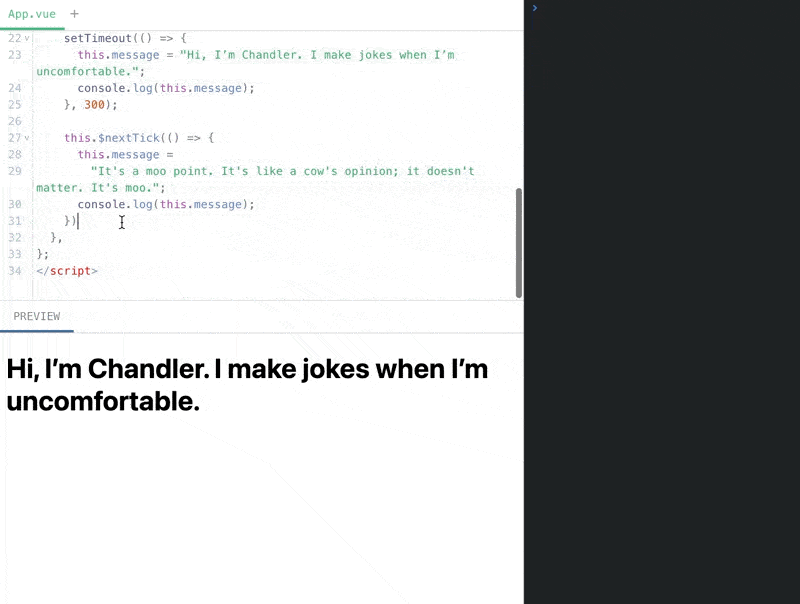 Understanding Vuejs Nexttick