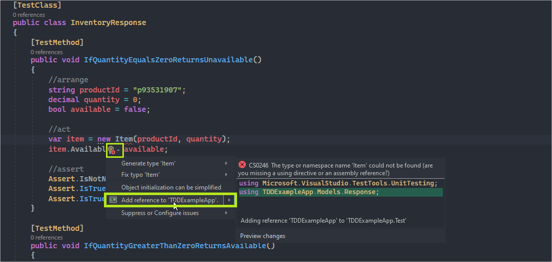Implementing TDD in a .NET Application Implementing TDD in a .NET Application