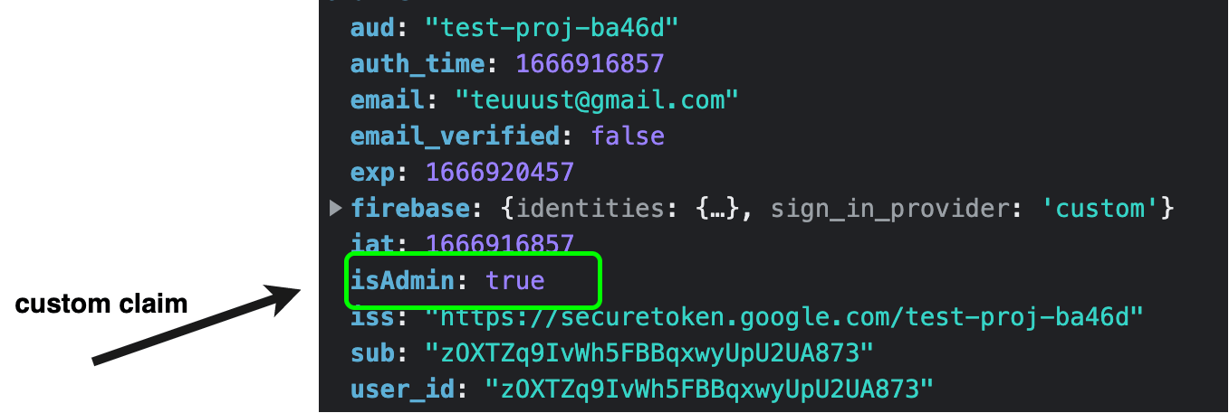 Firebase Authentication Using A Custom Token