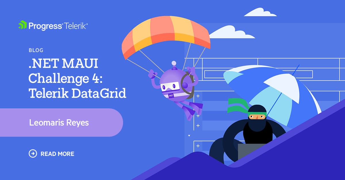 .NET MAUI Challenge 4: Telerik DataGrid