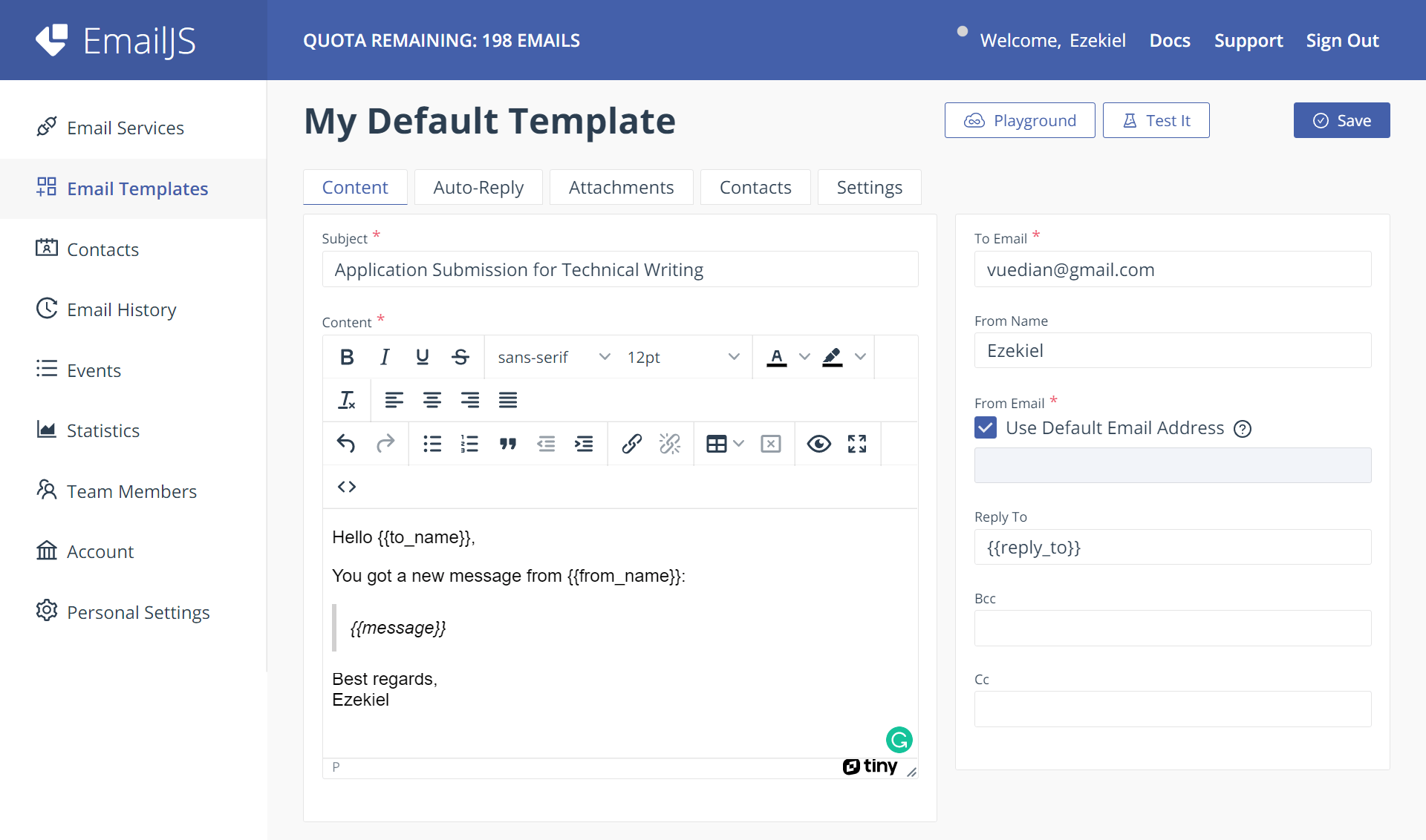 Creating A Contact Form With Emailjs And Vue