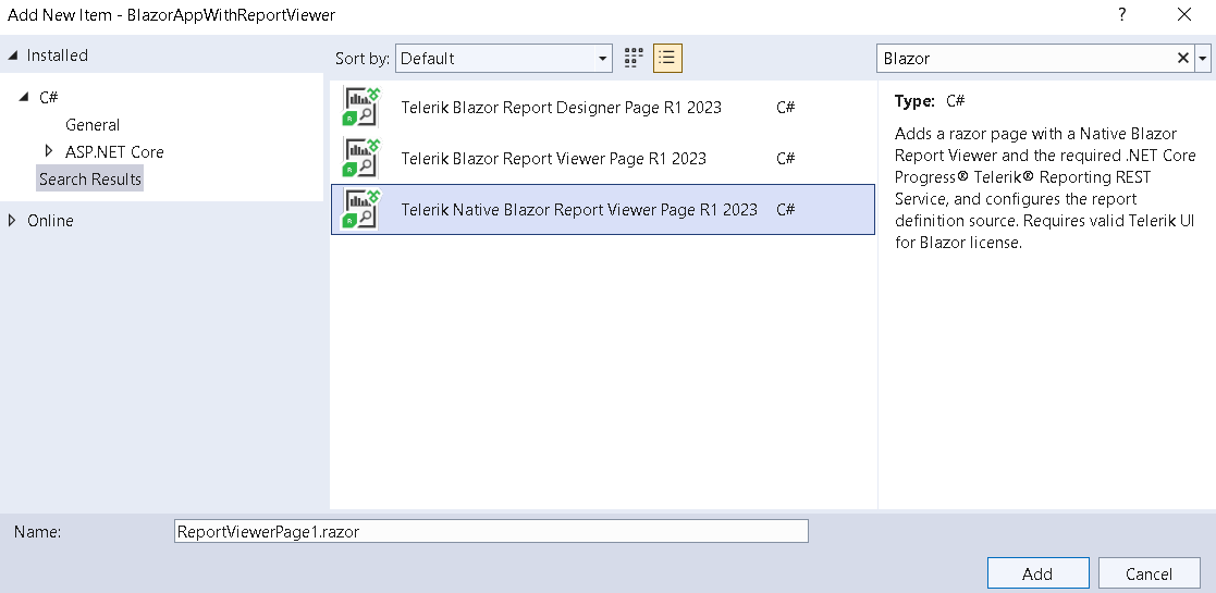 Embed Reporting in Native Blazor Applications Embed Reporting in Native Blazor Applications