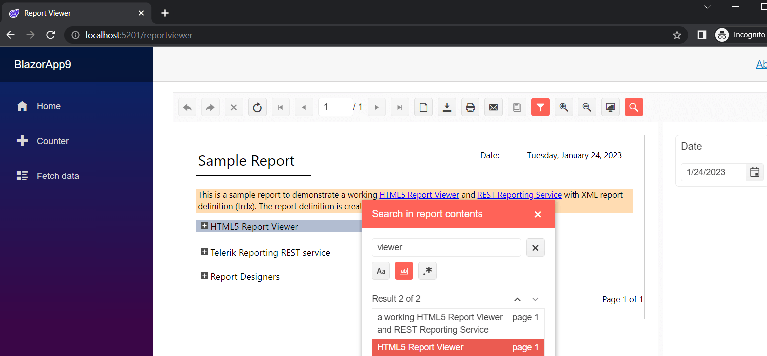 Embed Reporting in Native Blazor Applications Embed Reporting in Native Blazor Applications