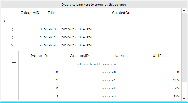 How To Populate Winforms Radgridview With Data In Bou