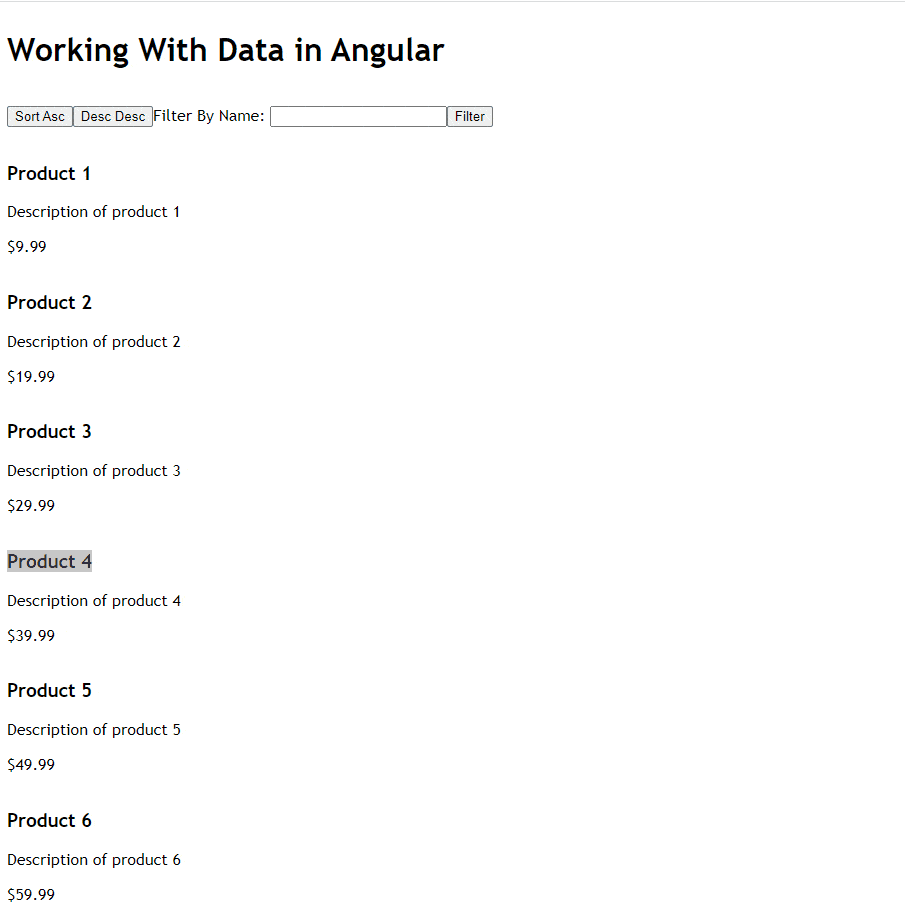 Sorting, Filtering, Grouping and Aggregating Data in Angular Sorting, Filtering, Grouping and Aggregating Data in Angular