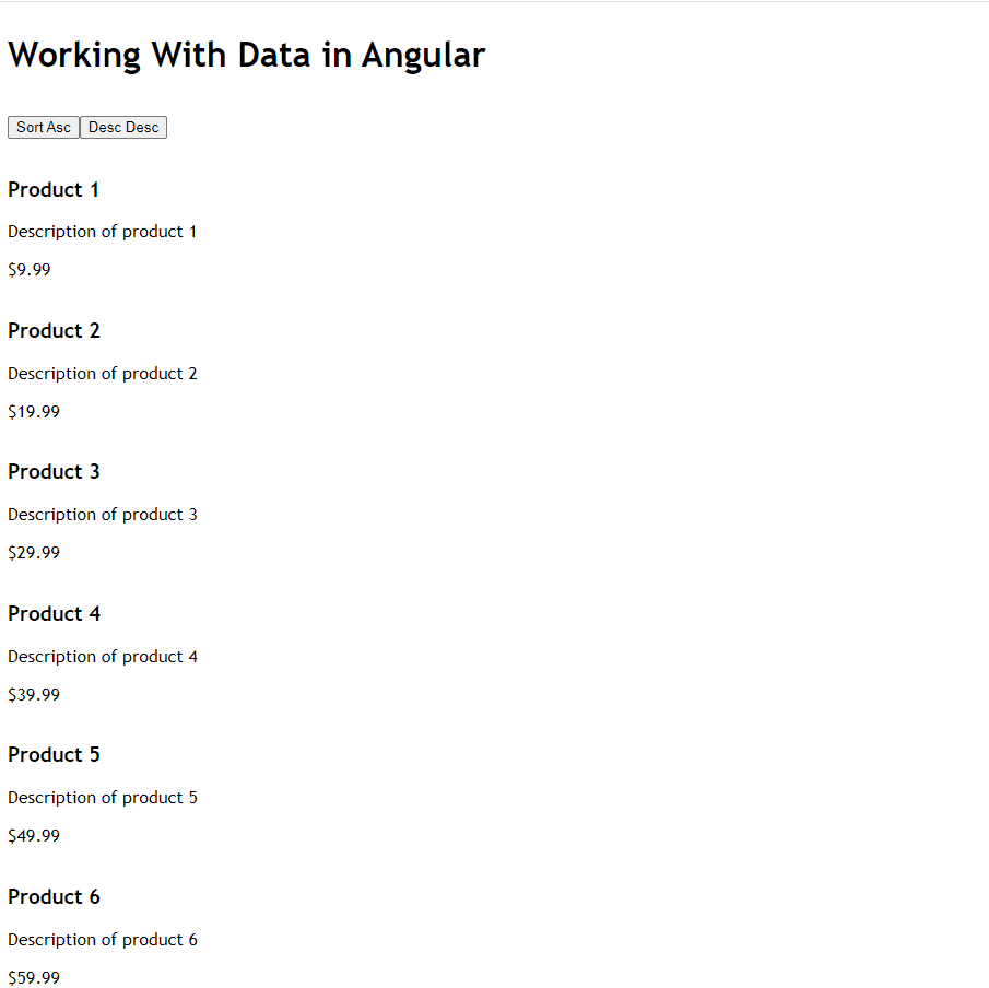 Sorting Filtering Grouping And Aggregating Data In Angular