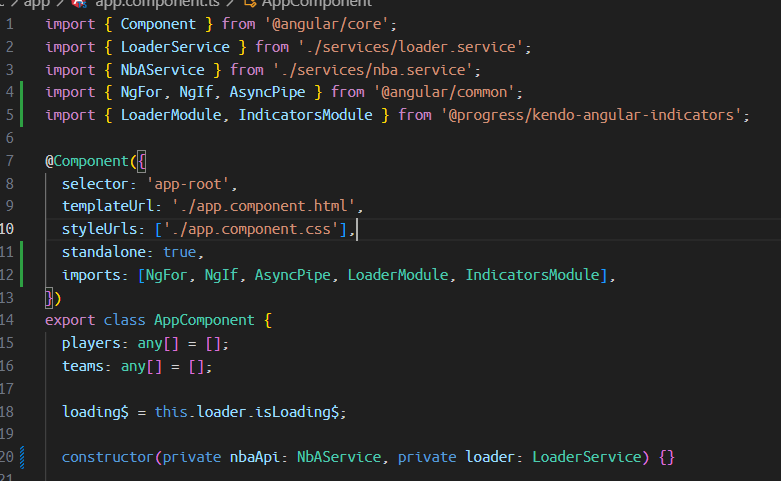 Functional Interceptors and Kendo UI for Angular Loader Functional Interceptors and Kendo UI for Angular Loader