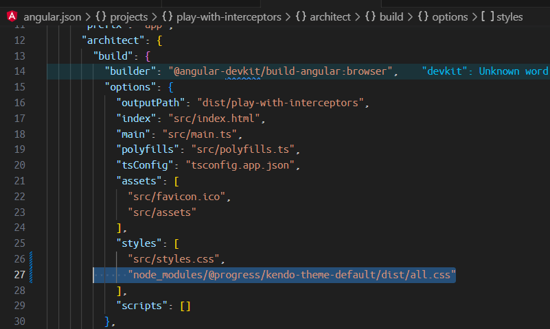 Functional Interceptors And Kendo Ui For Angular Loader