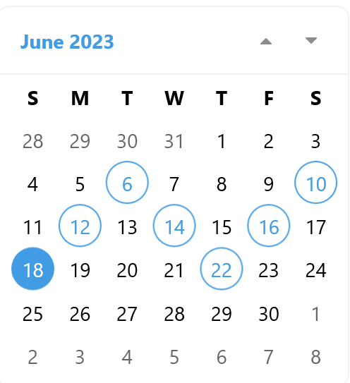 Telerik Maui Calendar Feature Rich And Customizable