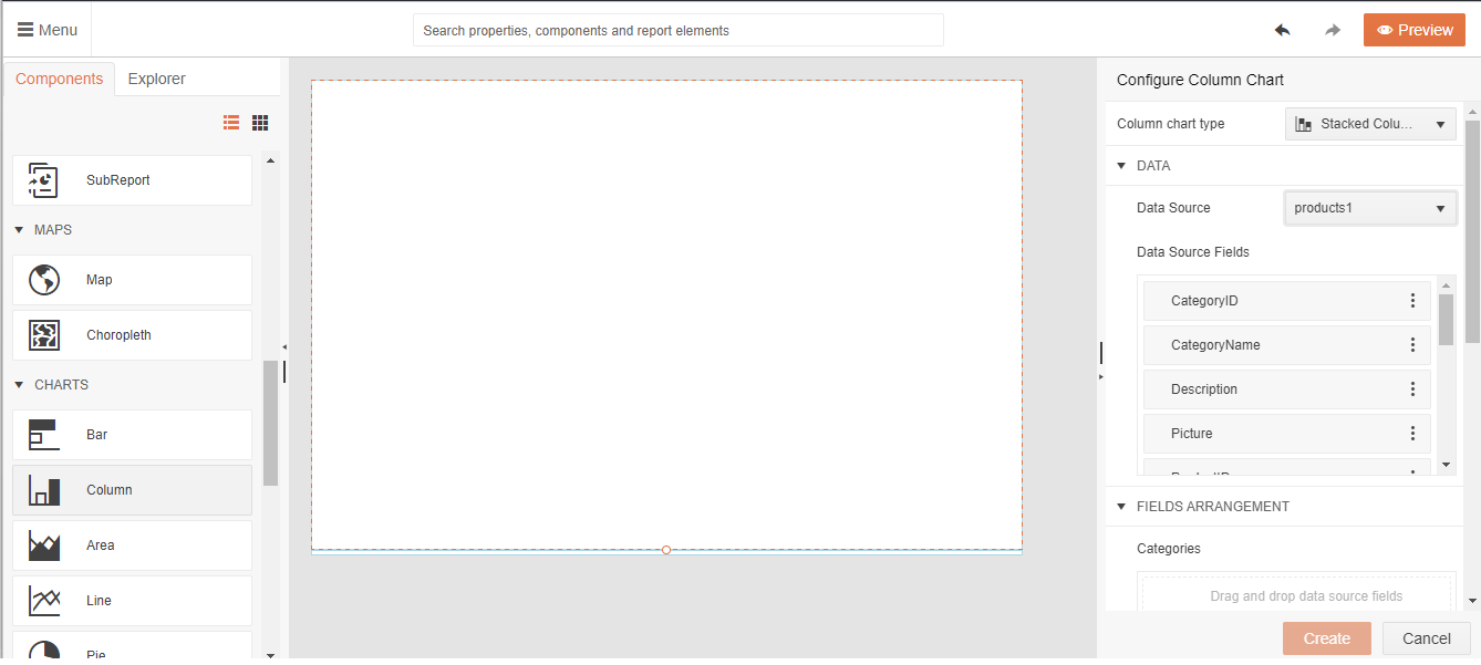 Bringing It All Together In The Embedded Web Report Designer