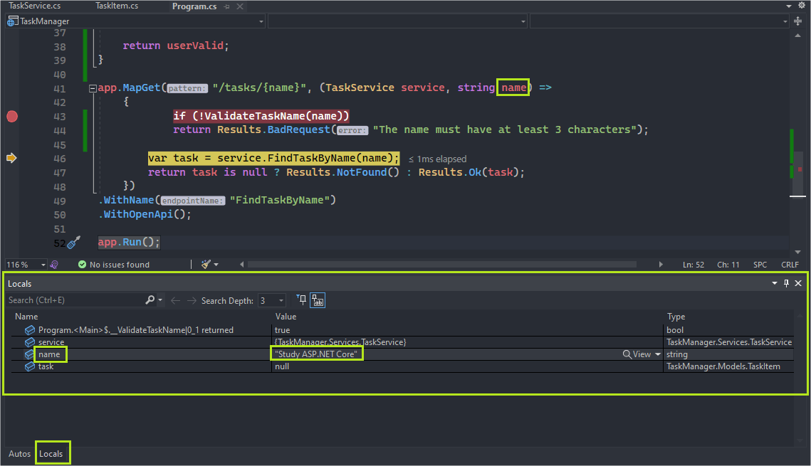 ASP.NET Core Basics: Debugging in Visual Studio ASP.NET Core Basics: Debugging in Visual Studio