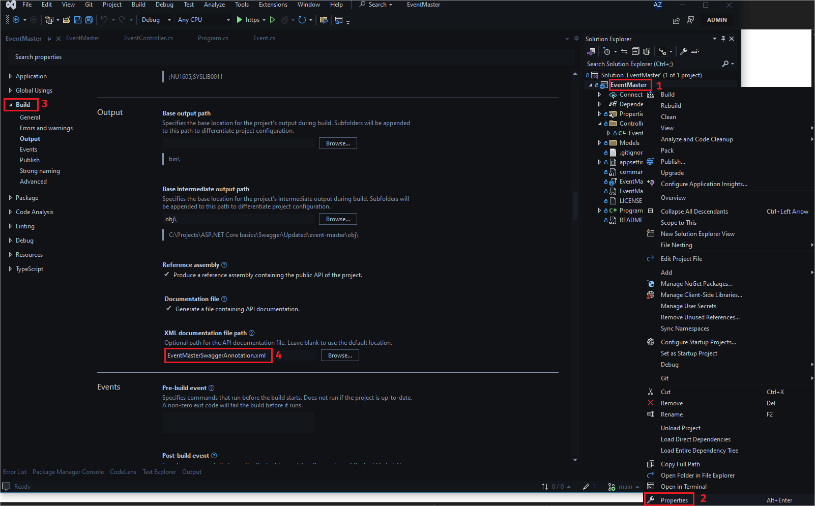 Aspnet Core Basics Documenting Apis
