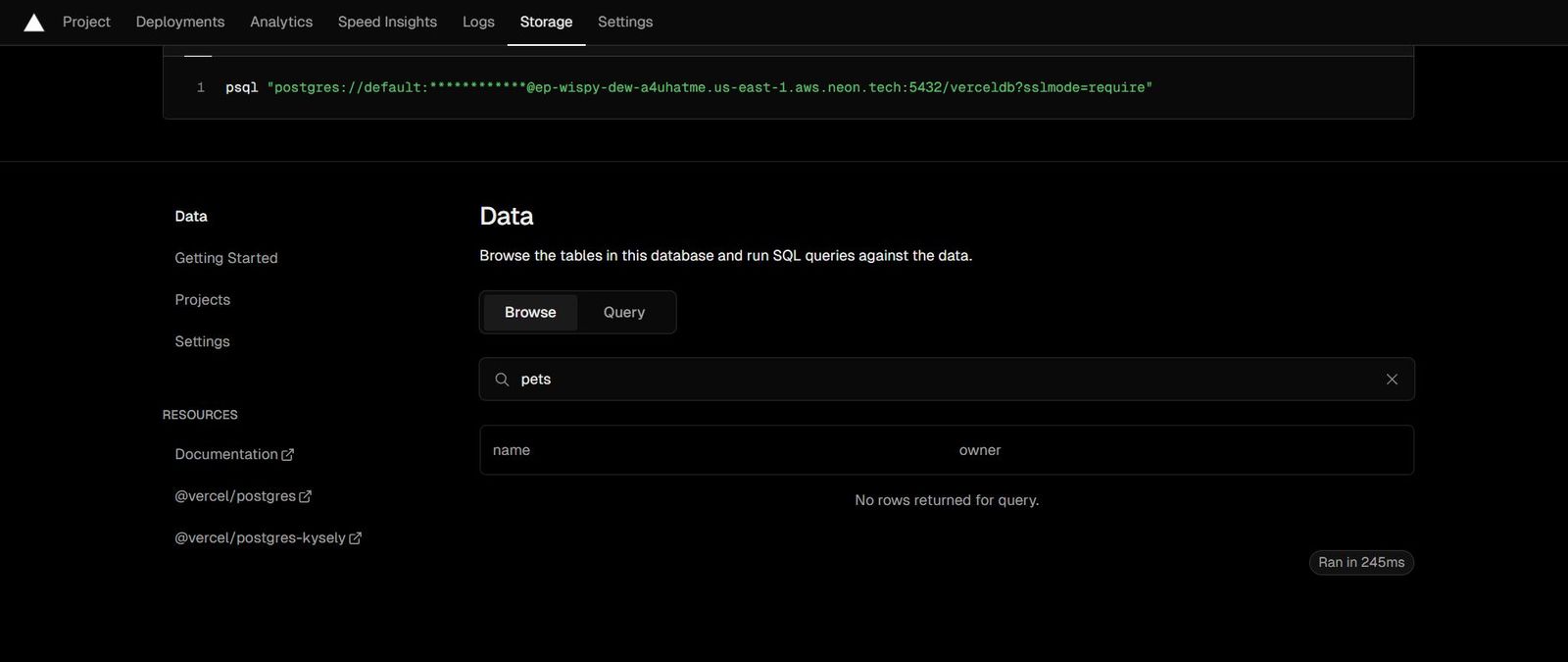 Integrate A Serverless Sql Database With Vercel Postgres