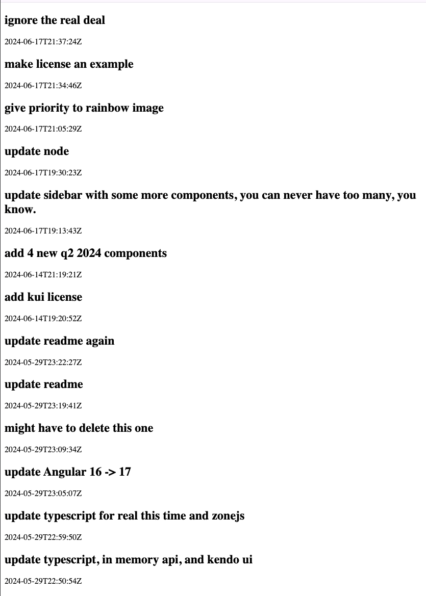 Build Github Timeline With Kendo Ui For Angular Timeline