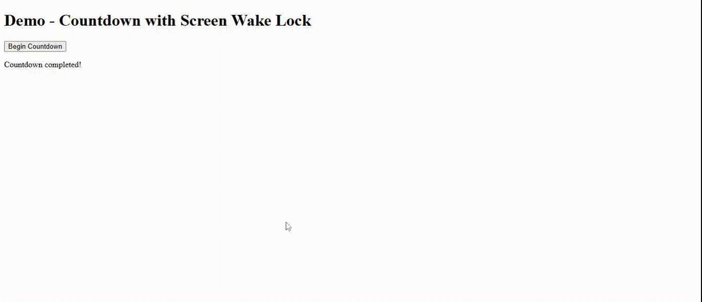 Optimizing Web Applications Using Screen Wake Lock API Optimizing Web Applications Using Screen Wake Lock API