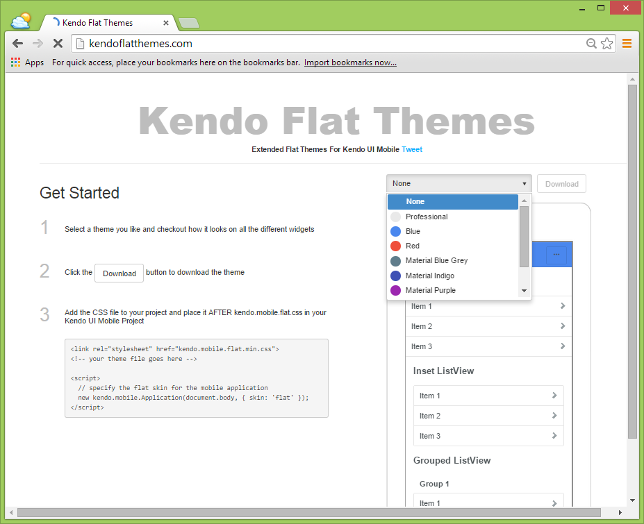 Extending The Kendo Ui Mobile Flat Ui Telerik Blogs
