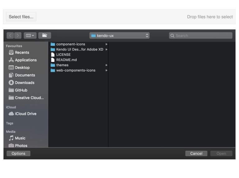 Angular Fileselect Component Kendo Ui For Angular