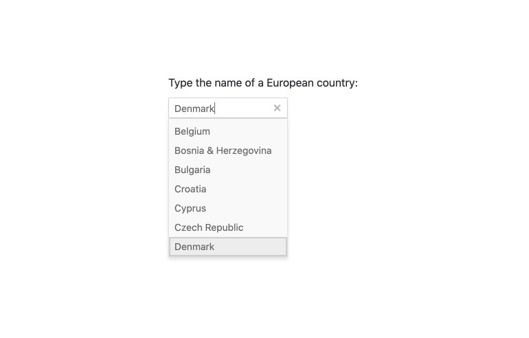 jQuery AutoComplete Component | Kendo UI for jQuery jQuery AutoComplete Component | Kendo UI for jQuery