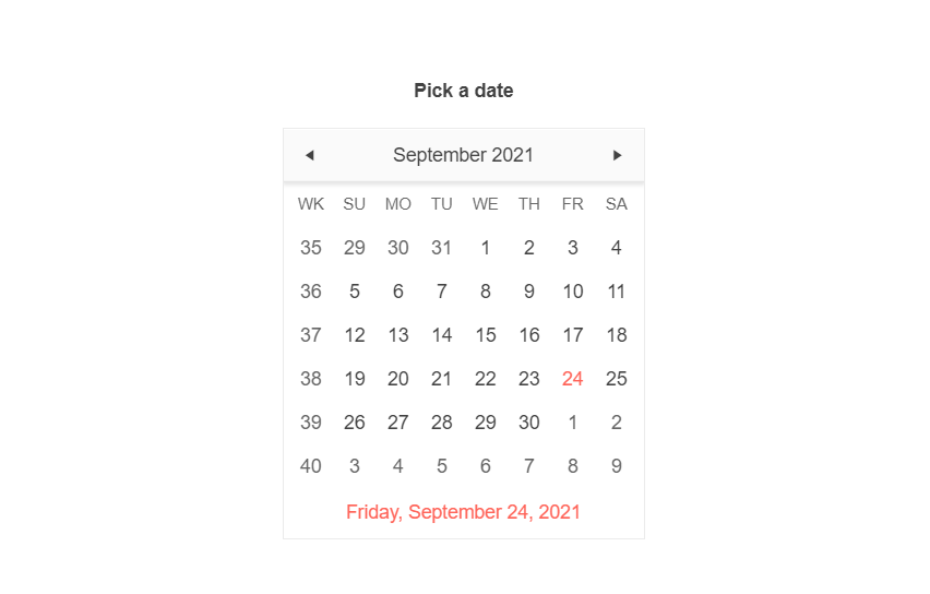 jQuery Calendar Widget | Kendo UI for jQuery jQuery Calendar Widget | Kendo UI for jQuery