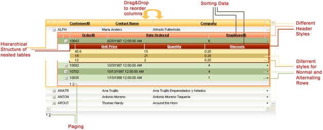 Telerik Asp Ajax Mvc And Core Datagrids Introduction