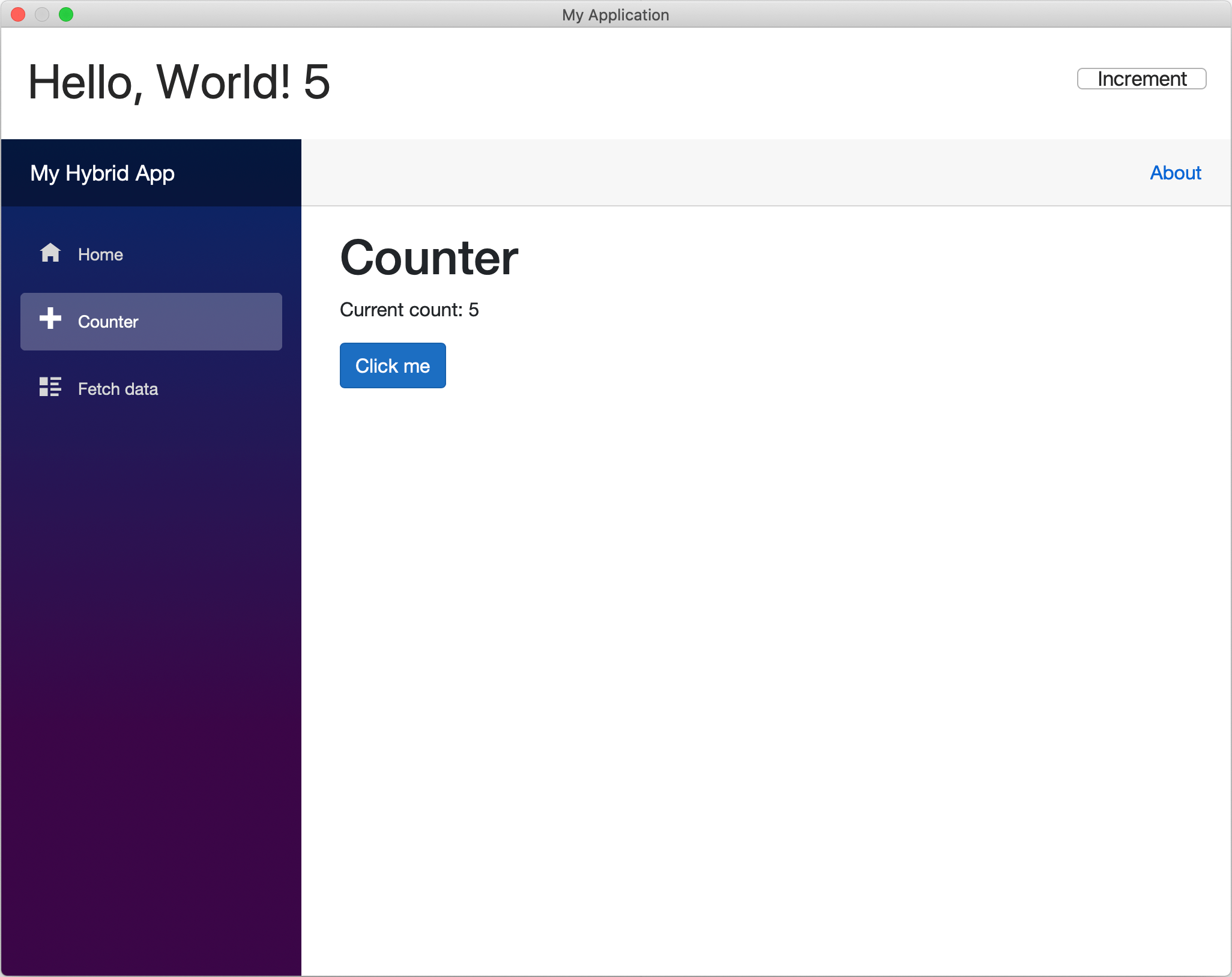Blazor on Desktop Blazor on Desktop
