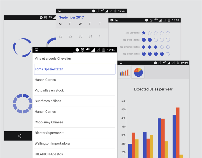 New Predefined Theme And Datagrid In Telerik Ui For Xamarin