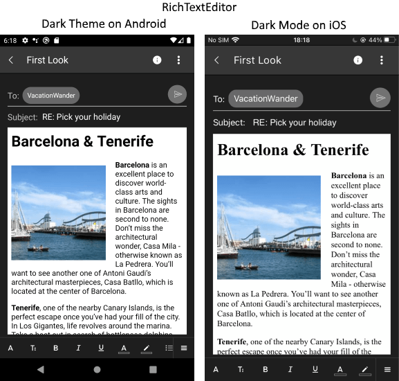 New Features In Telerik Richtexteditor For Xamarin Forms