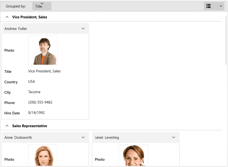 Introducing the CardView Control for Telerik UI for WPF Introducing the CardView Control for Telerik UI for WPF