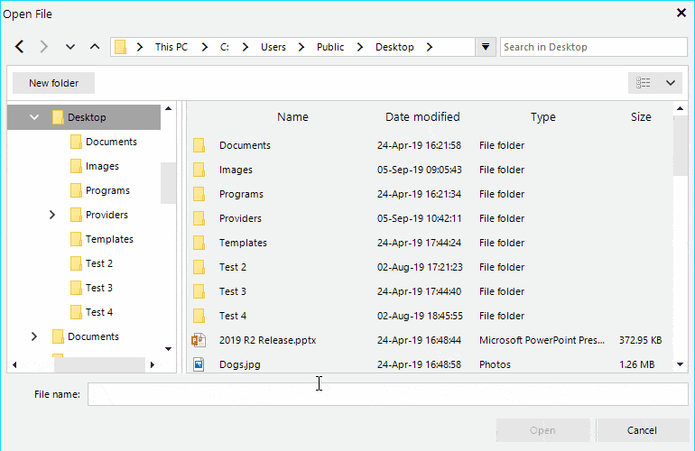 File Dialogs Control - Telerik UI for WinForms Components - Telerik File Dialogs Control - Telerik UI for WinForms Components - Telerik
