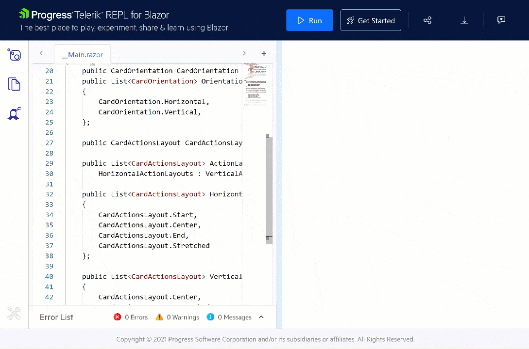 Introducing Telerik REPL for Blazor Introducing Telerik REPL for Blazor