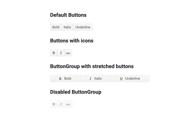 Blazor Button Group Component Telerik Ui For Blazor