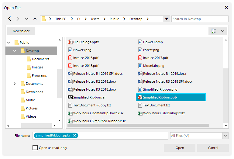 File Dialogs Control - Telerik UI for WinForms Components - Telerik File Dialogs Control - Telerik UI for WinForms Components - Telerik
