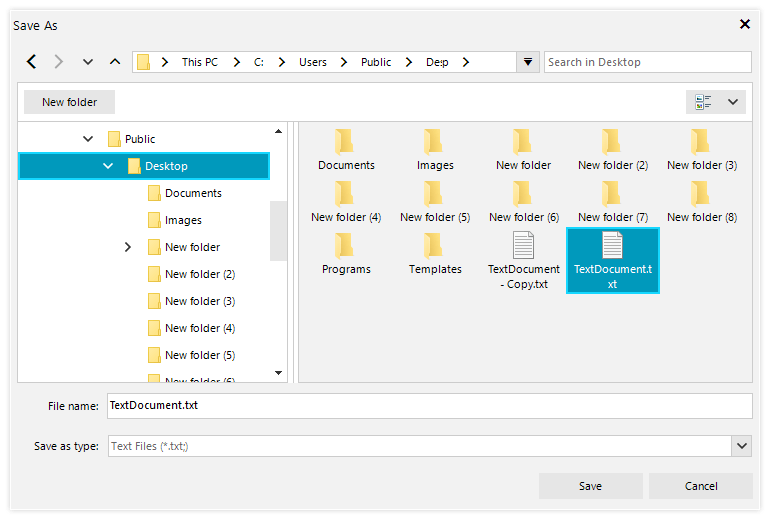 File Dialogs Control Telerik Ui For Winforms Components Telerik