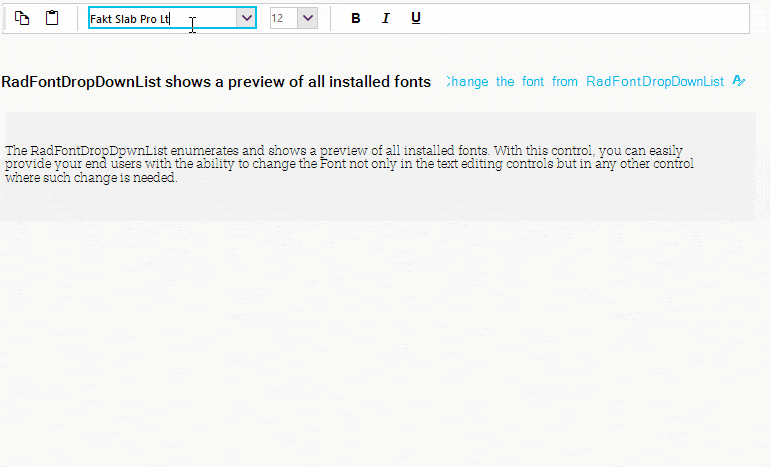 Fontdropdownlist Control Telerik Ui For Winforms Components Telerik