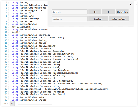 Wpf Syntaxeditor Control Telerik Ui For Wpf 3799